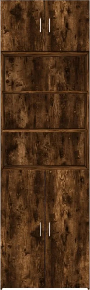 Úzká úložná kouřový dub 70x42,5x225 cm kompozitní dřevo 3281319