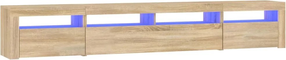 TV skříňka s LED osvětlením dub sonoma 240x35x40 cm 3152724