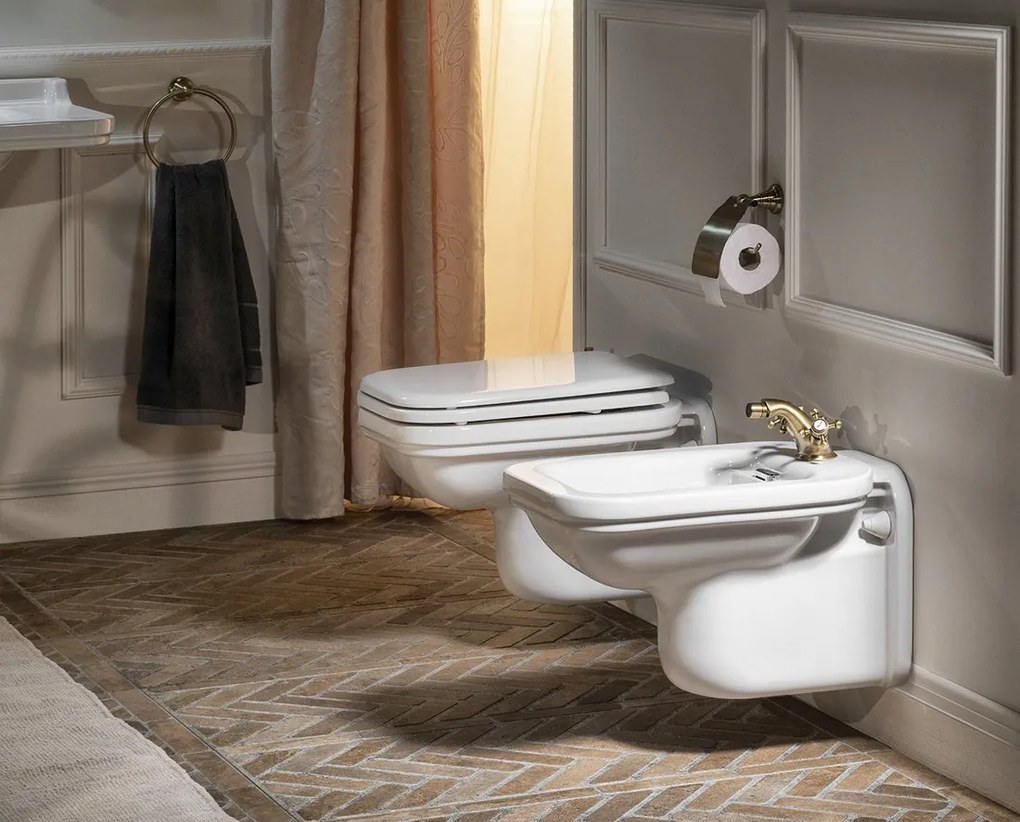 Kerasan WALDORF retro bidet závěsný 37x55cm, bílá 4125K1