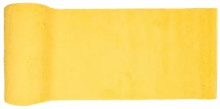 Běhoun Shaggy DELHI 7388A Jednobarevný žlutý Šíře: 60 cm