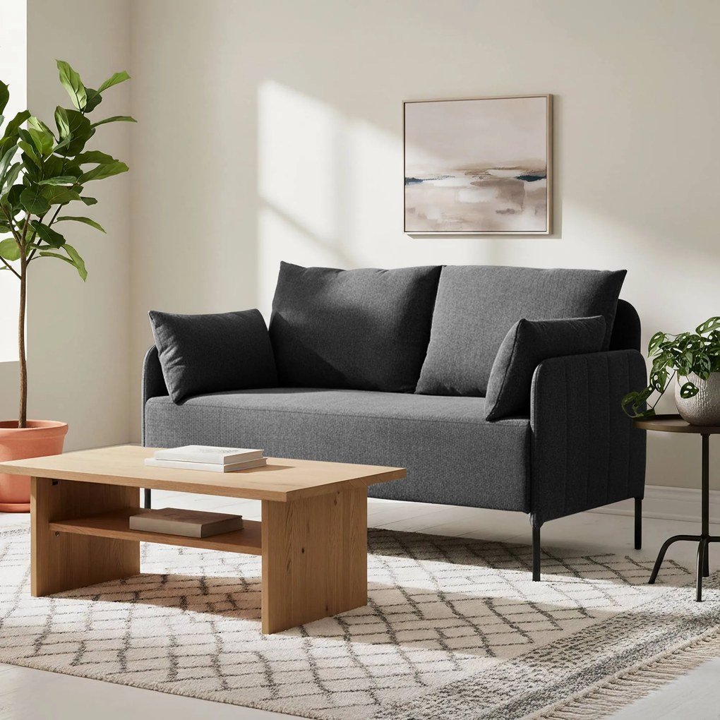 Ziden Couch 2 Sitzer látka – černá
