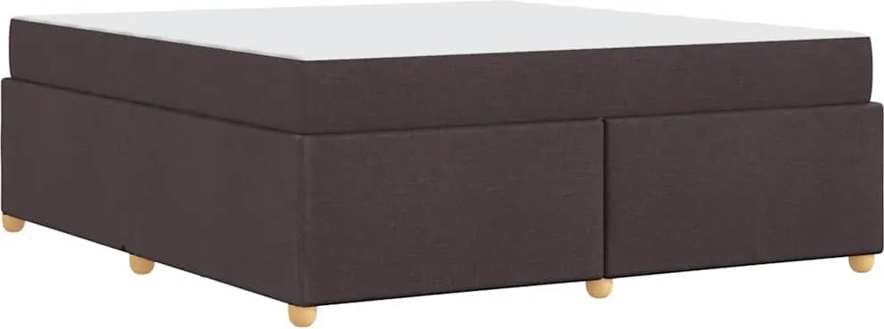 Rám postele s matrací Tmavě hnědá 180 x 200 cm textil 3399373