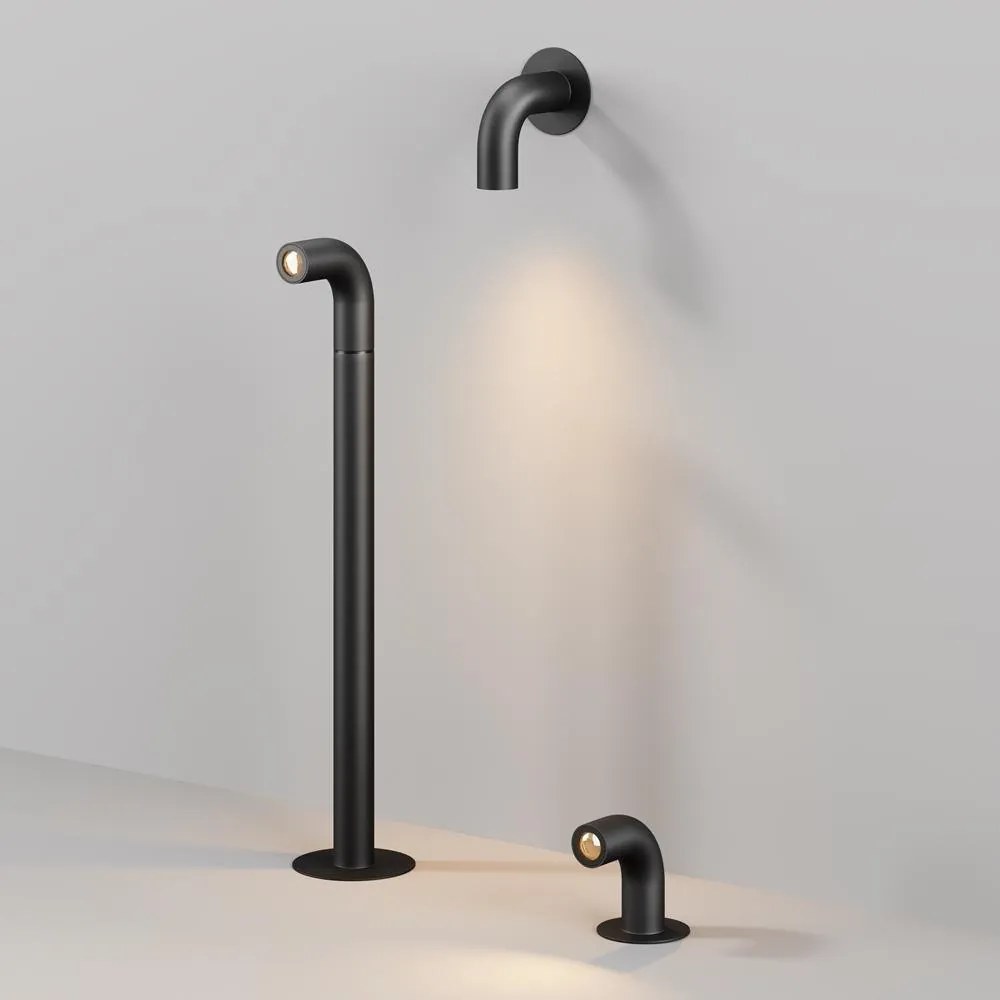 M O477WL-L2GF3K Nástěnné svítidlo Sleek 3000K 2W teplá bílá 150lm grafit ocel IP65 - MAYTONI