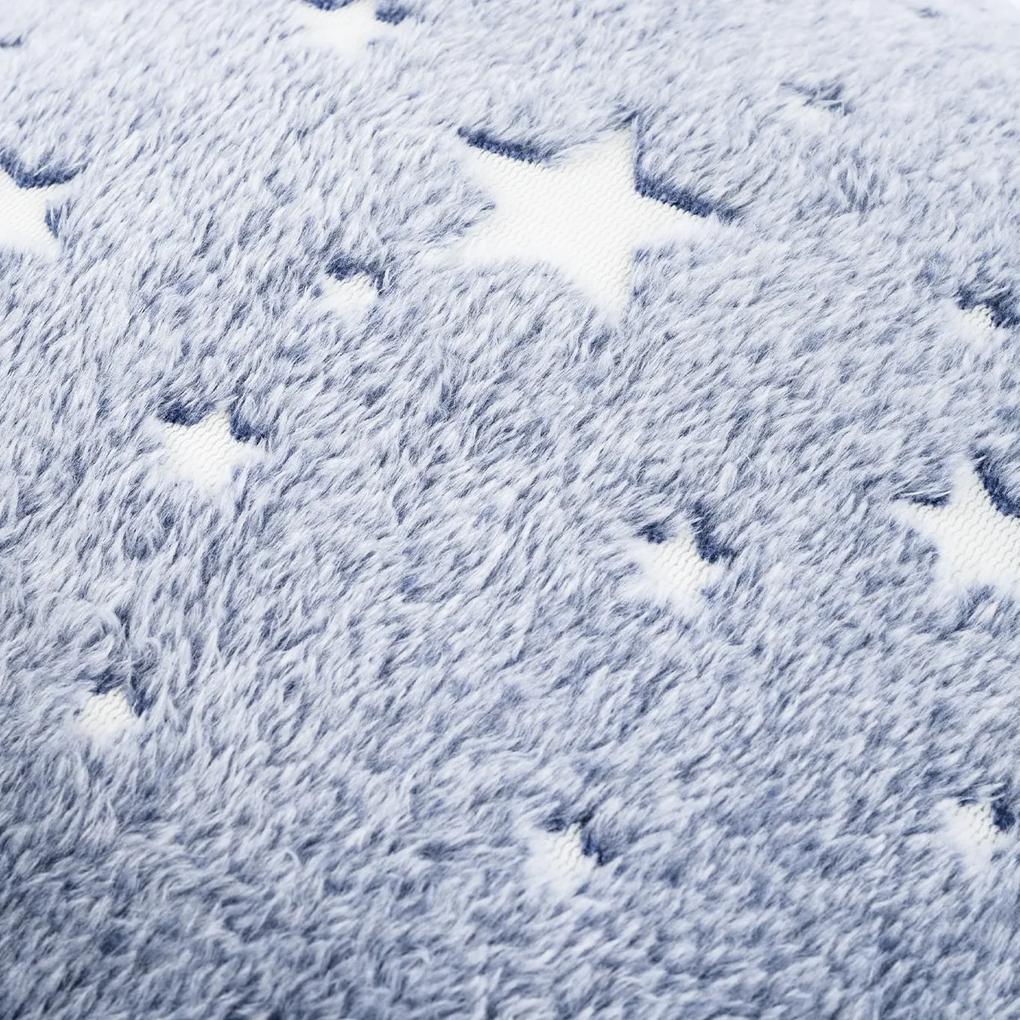 4Home Povlak na polštářek Stars svíticí modrá, 40 x 40 cm