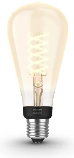 LED Stmívatelná žárovka Philips Hue WHITE FILAMENT ST72 E27/7W/230V 2100K