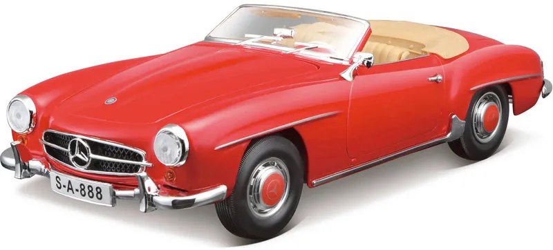 Maisto mercedes-benz 190sl 1955 1:18 červená