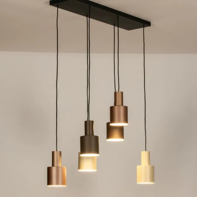 Závěsné designové svítidlo nad stůl Verticolla Brown 6