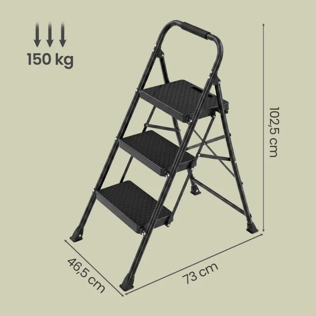 Skládací ocelové schůdky GSLB35203BZ01