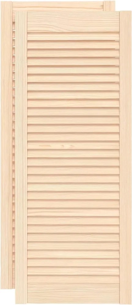 Nábytková dvířka lamelový design 2 ks 99,3 x 39,4 cm borovice 151134