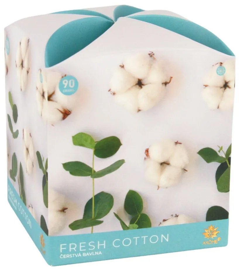 Arome Vonná svíčka ve skle Fresh Cotton, 90 g