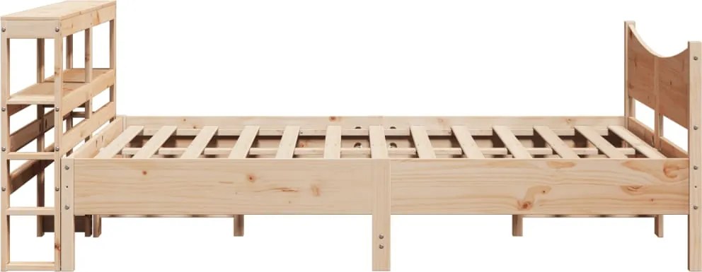 Rám postele s čelem 140 x 190 cm masivní borovice 3306315