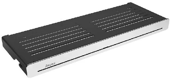 Ravak Slim - Polička, délka 278 mm, černá/chrom X07P575
