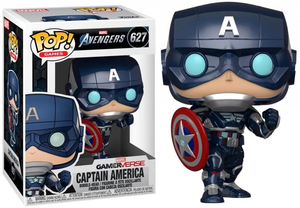 Figurka funko pop! marvel avengers game captain america ? stark tech suit 627