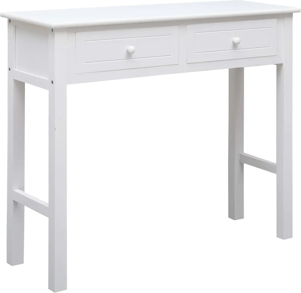 Konzolový stolek Hammond - 90 x 30 x 77 cm | bílý