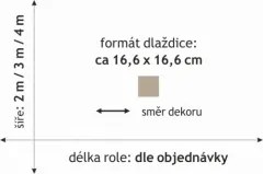 BEAULIEU PVC podlaha - lino LIVITEX 2629 ŠÍŘKA: 4 m, POUŽITÍ: Bytové