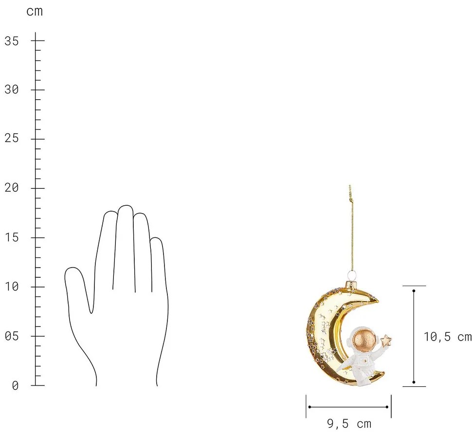 Butlers HANG ON Ozdoba astronaut na Měsíci