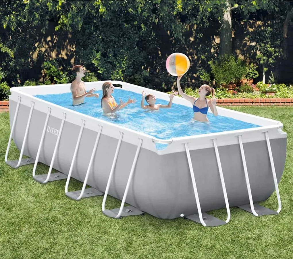 INTEX PRISM FRAME RECTANGULAR PREMIUM POOLS Bazénový set 488 x 244 x 107 cm 26792GN