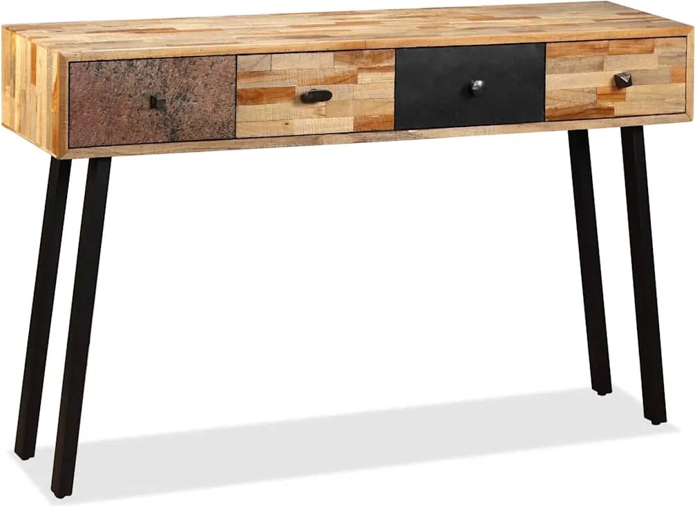 Konzolový stolek, masivní recyklovaný teak 120x30x76 cm 245403