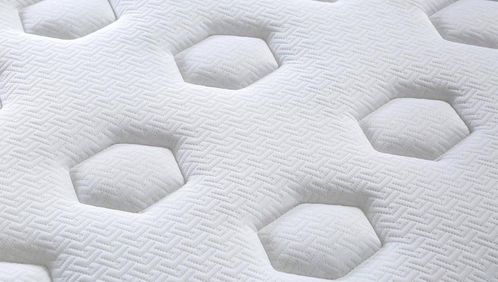 Matrace Cool &amp; Wool, Středně tvrdá, pružinová, oboustranná/termoregulační, 160x200 cm