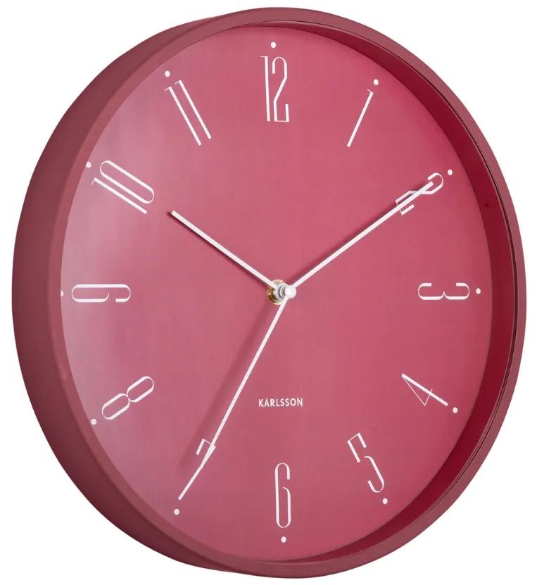 OnaDnes -20% Time for home Růžové nástěnné hodiny Grand 30 cm