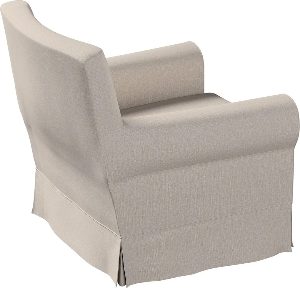 Potah na křeslo IKEA Ektorp Jennylund barva šedá látka pletený vzor
