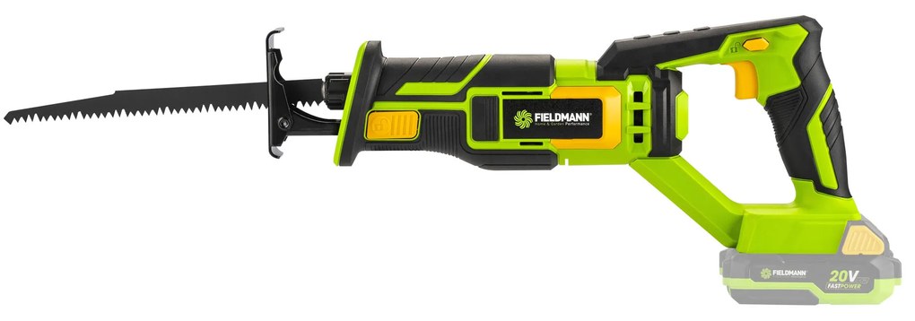 Fieldmann FDUO 70505-0 Aku pila ocaska Aku program FAST POWER 20V, Akumulátor Li-ion 1x 20 V / 2 Ah (případně 4 Ah) Max. prořez do dřeva: 100 mm,