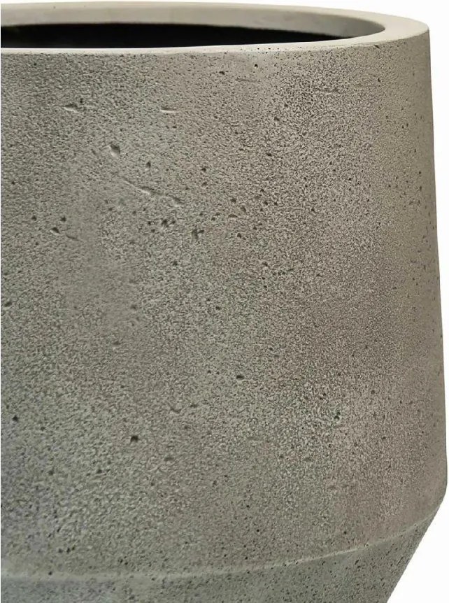 Designový květináč NEXORA, sklolaminát, 41x38 cm, šedý