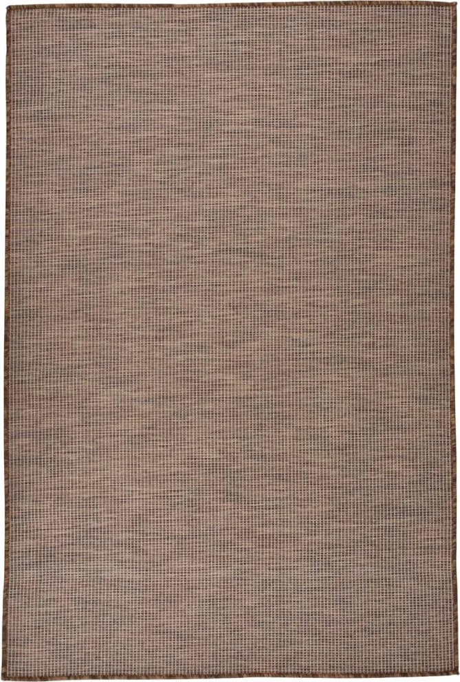 Venkovní hladce tkaný koberec 120x170 cm hnědá 340788