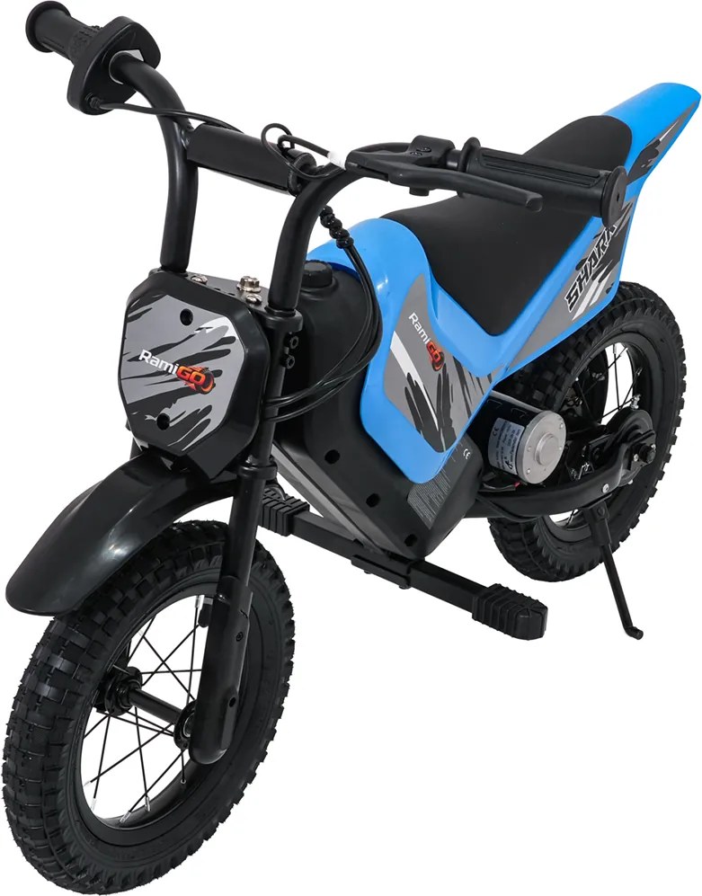 Ramiz Dětská elektrická motorka SHARK modrá