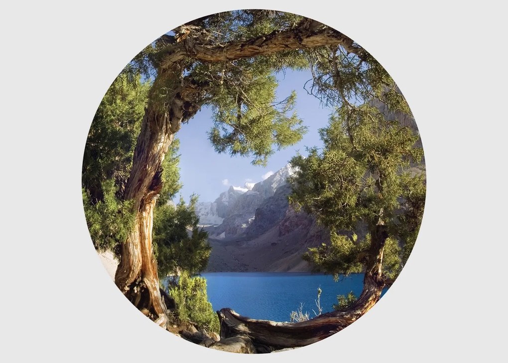 Samolepící vliesová fototapeta na zed' Výhled na Horské Pásmo | 70 x 70 cm | DCR3214