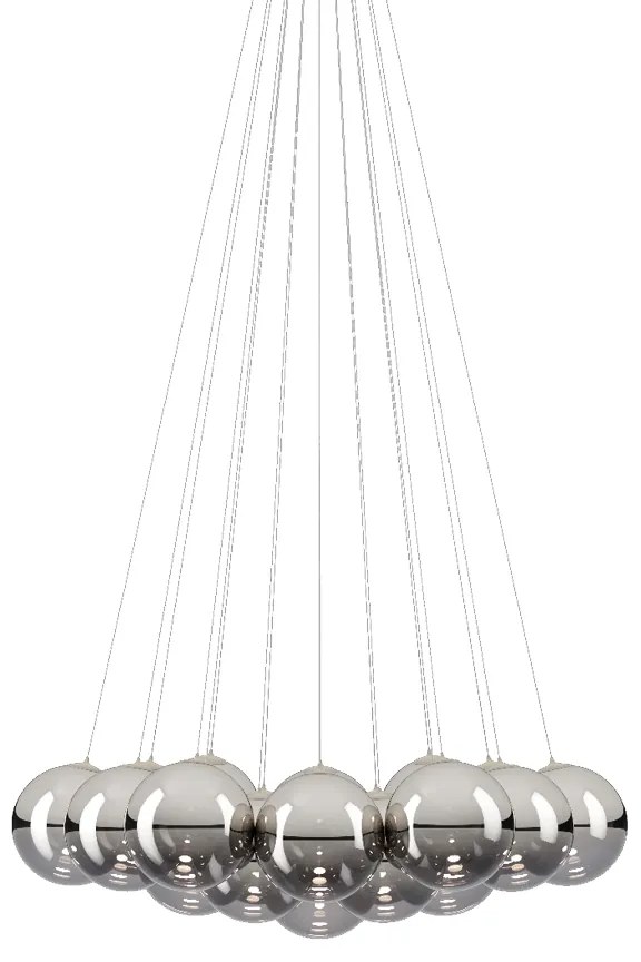 Lodes 22125 4030 Random Cloud 19 ø23, závěsné svítidlo LED 19 x 5W 3000K, chromové sklo, rozměr 115x103cm