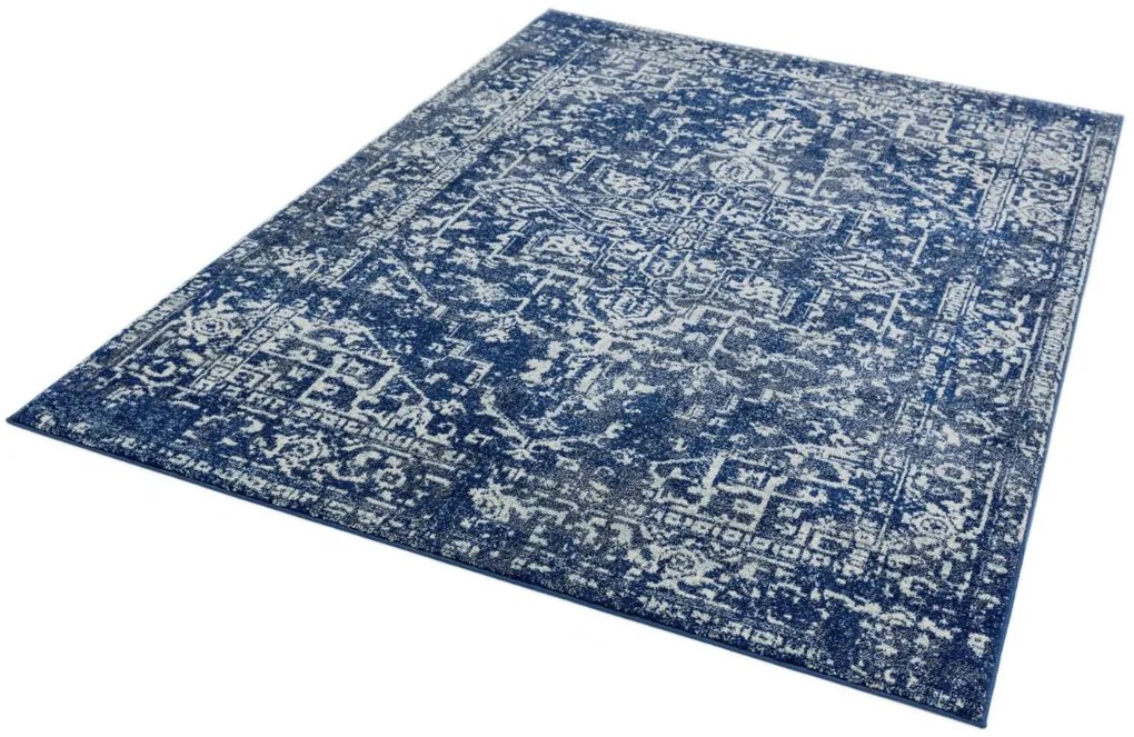 Modrý koberec Dinamo Oriental Navy Rozměry: 160x230 cm