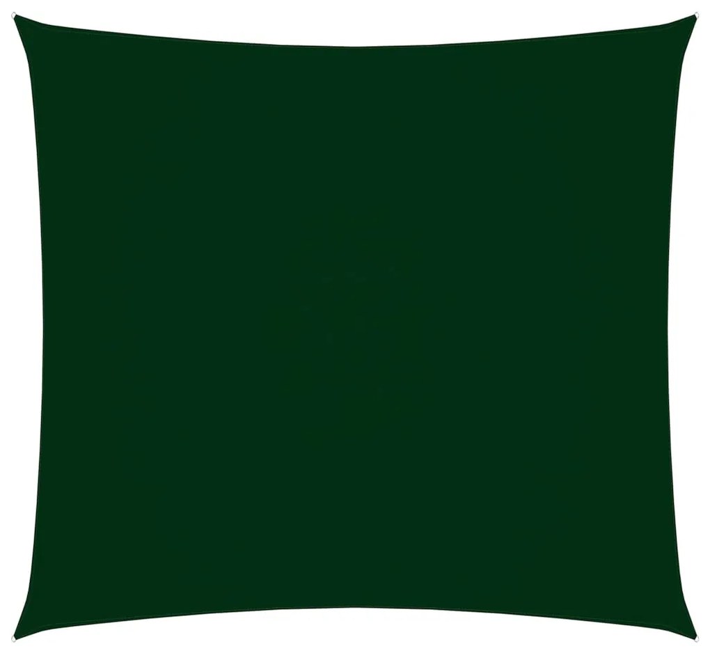 135466 vidaXL Stínící plachta oxfordská látka čtvercová 2,5x2,5m tmavě zelená
