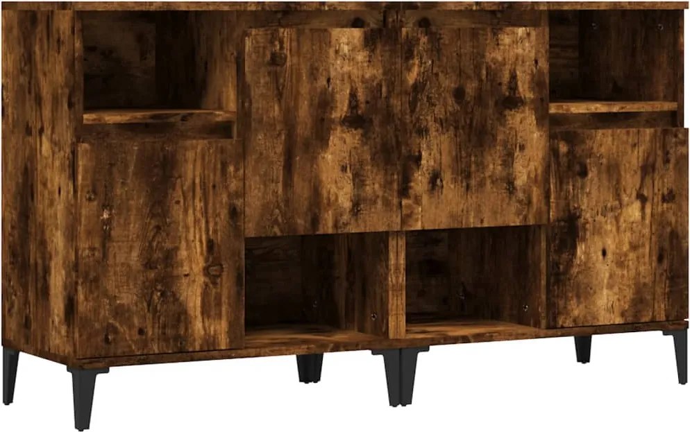 Příborníky 2 ks kouřový dub 60 x 35 x 70 cm kompozitní dřevo 3185732
