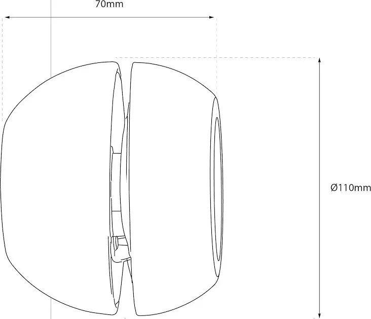 Nástěnné svítidlo Flare, 1x černé kovové stínítko, b