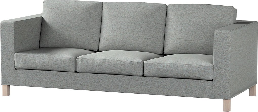 Potah na pohovku IKEA Karlanda 3-místná nerozkládací, krátký barva modrá látka pletený vzor