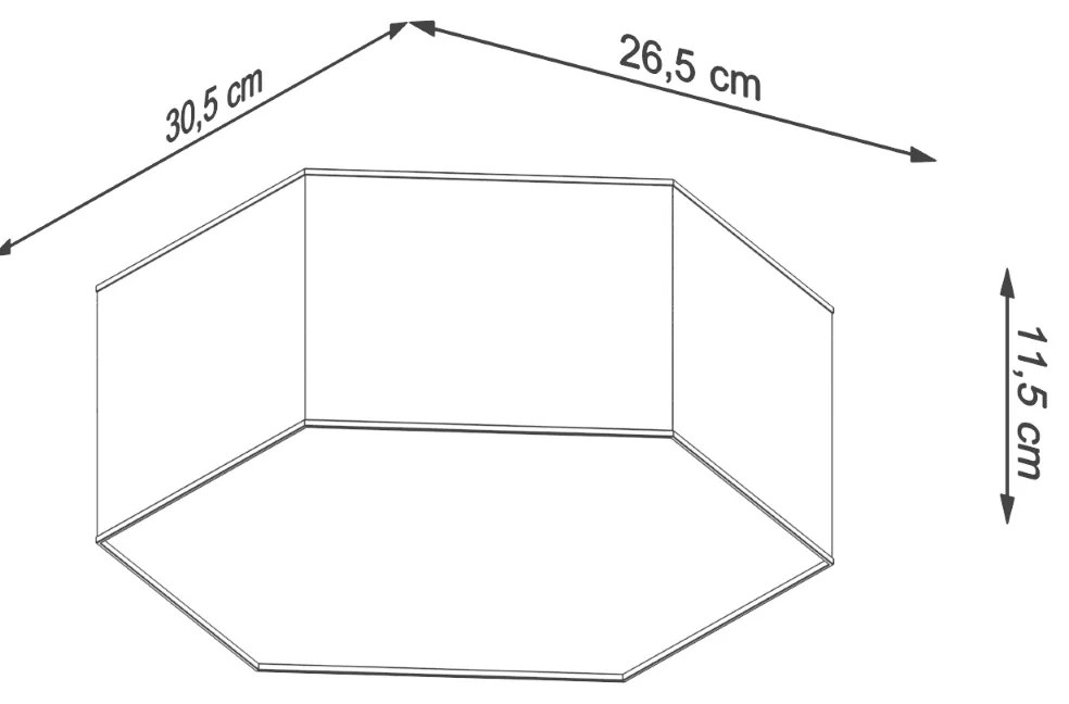 Stropní svítidlo Sunde, 1x bílé plastové stínítko, (bílý plast)