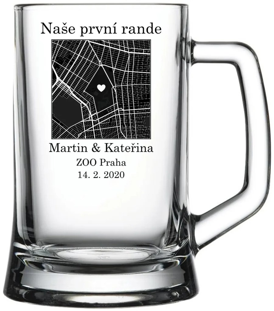 Sklenice na pivo Místečko lásky