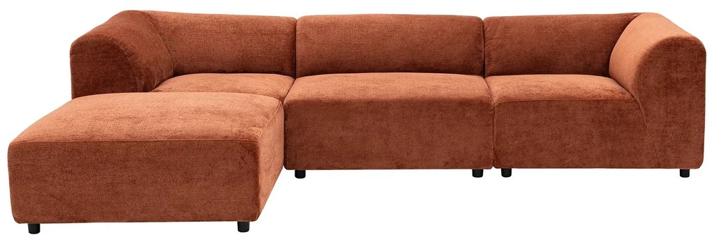 Hanah Home Rohová pohovka ALPHA červená levá