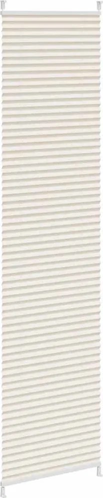 Plisovaná roleta 40 x 200 cm krémová 240620