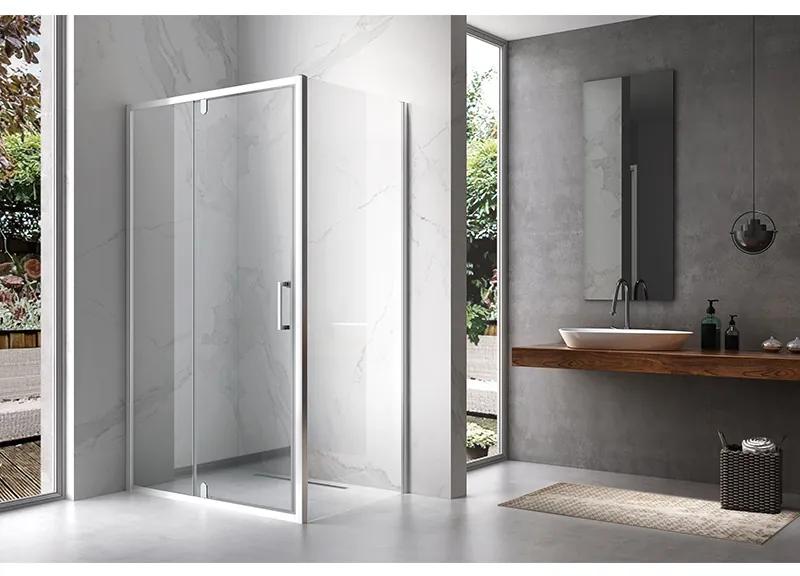 BPS-koupelny Obdélníkový sprchový kout HYD-OK06D 120x80 chrom/transparent + vanička HYD-OSV-ST03C bílá