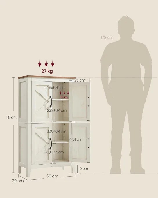 Koupelnová skříňka BBK773W01 bílá