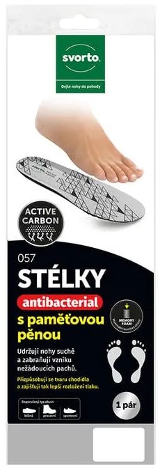 Stélky ANTIBACTERIAL s paměťovou pěnou vel. 41-42