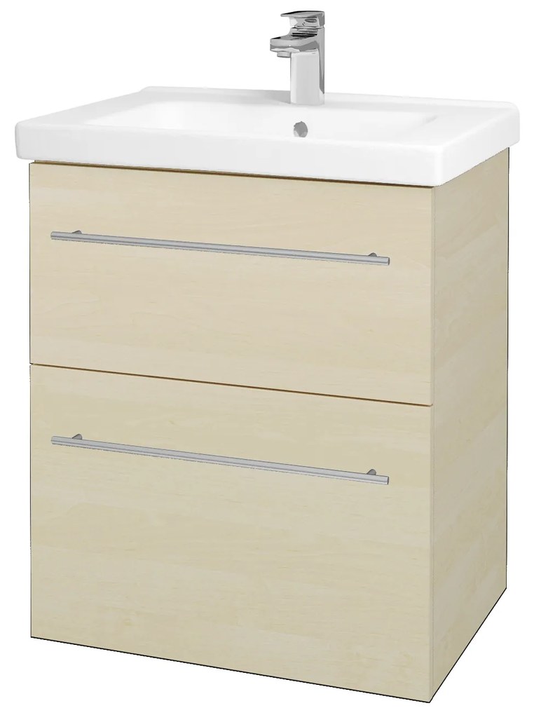 Dřevojas Koupelnová skříň BIG INN SZZ2 65 Varianta: M01 Bílá mat / Úchytka T04 / M01 Bílá mat