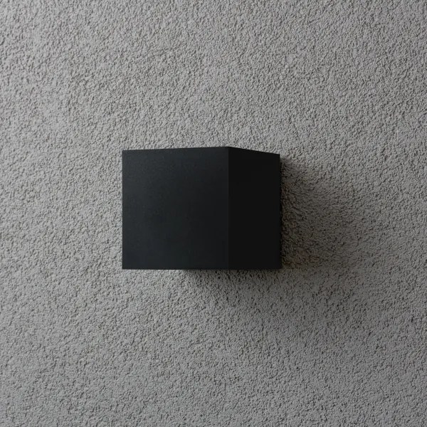 Brilagi - LED Venkovní nástěnné svítidlo CUBE LED/6W/230V černá IP54