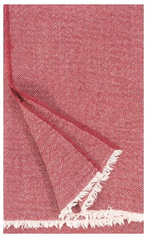 Vlněná deka Sara 140x180, brusinková