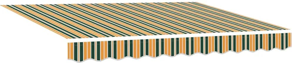 Stahovací markýza Zelená a žlutá 300 x 250 x 165 cm 3330167