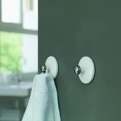 Spirella BOWL samolepící háček bílý / ABS / průměr 50 mm