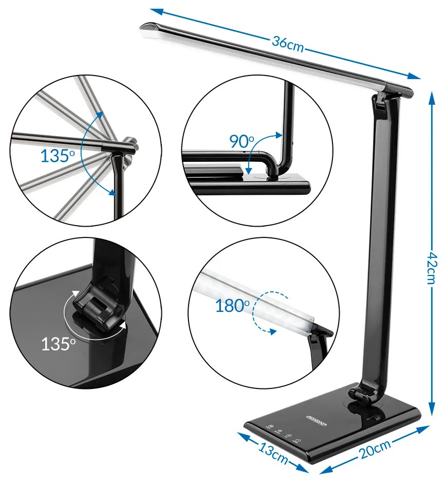 Monzana Stolní LED lampa s USB portem 107704