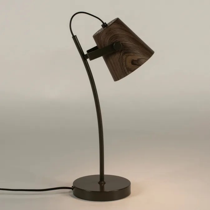 Stolní designová lampa Laventa Wood Look